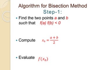 Bisection method | PPTX