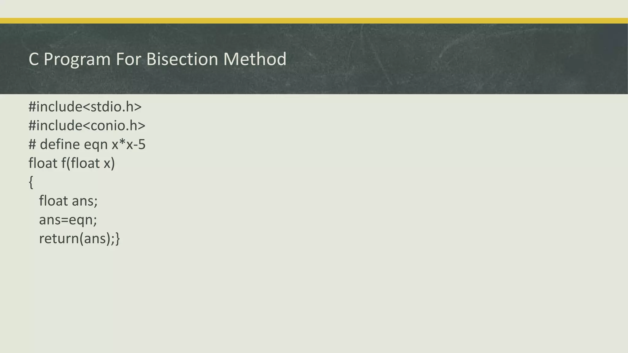 Bisection method | PPTX