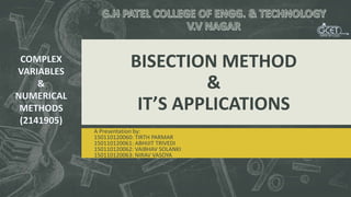 Bisection method | PPTX