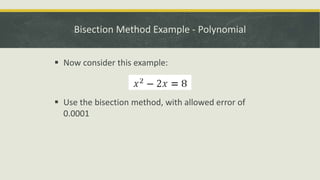 Bisection method | PPTX