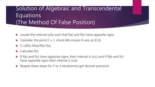 Quantitive Techniques: Bisection method | PPTX