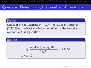 Bisection method | PDF
