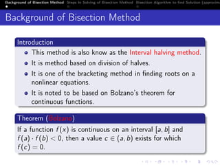 Bisection method | PDF