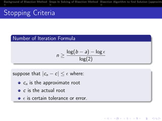 Bisection method | PDF