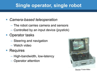 An Effective User-Guided Interface For Multi-Robot Search | PPT