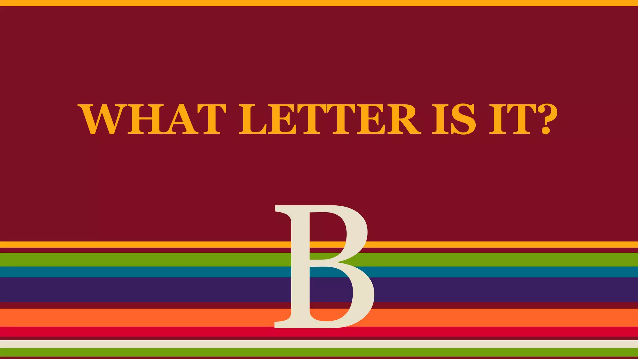 ESL - The Letter B | PPTX