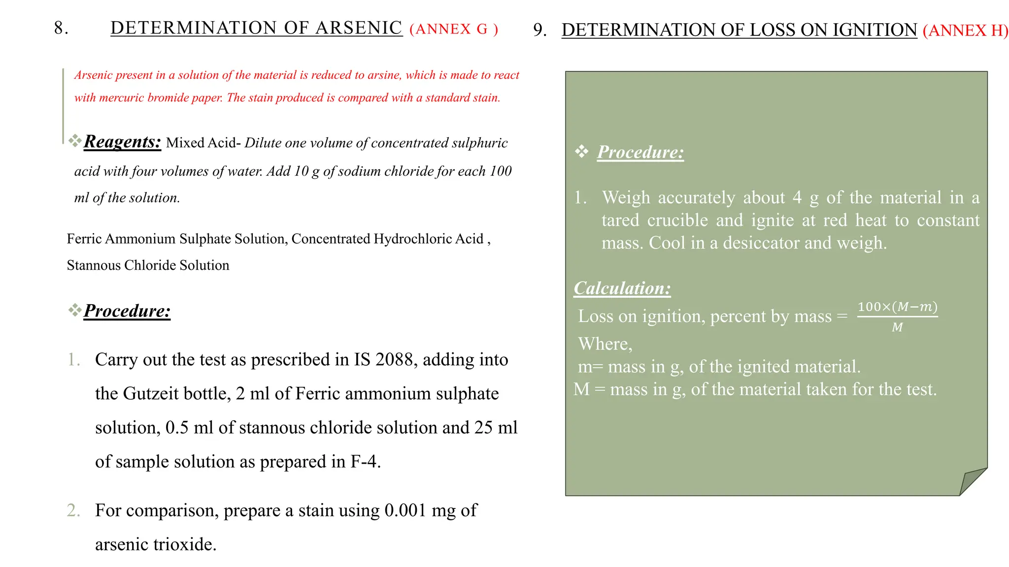 Indian Standard Specification Laid Down for Sampling and Testing of ...