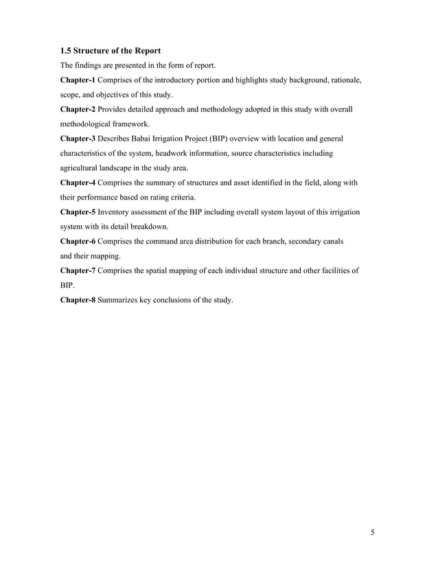 Irrigation Area Boundary Mapping and Asset Inventory Survey of Eastern ...