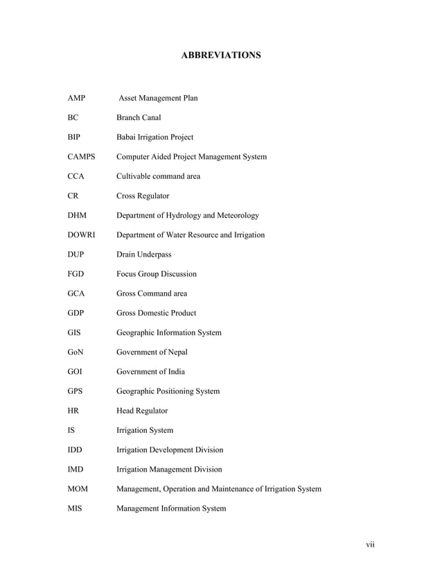 Irrigation Area Boundary Mapping and Asset Inventory Survey of Eastern ...