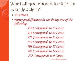 BIS hallmark jewellery | PPTX