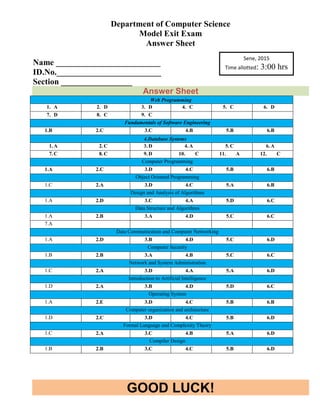 BISH CS Modle Exit Exam.doc