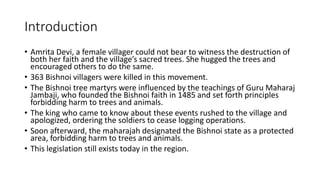 Bishnoi movement | PPTX