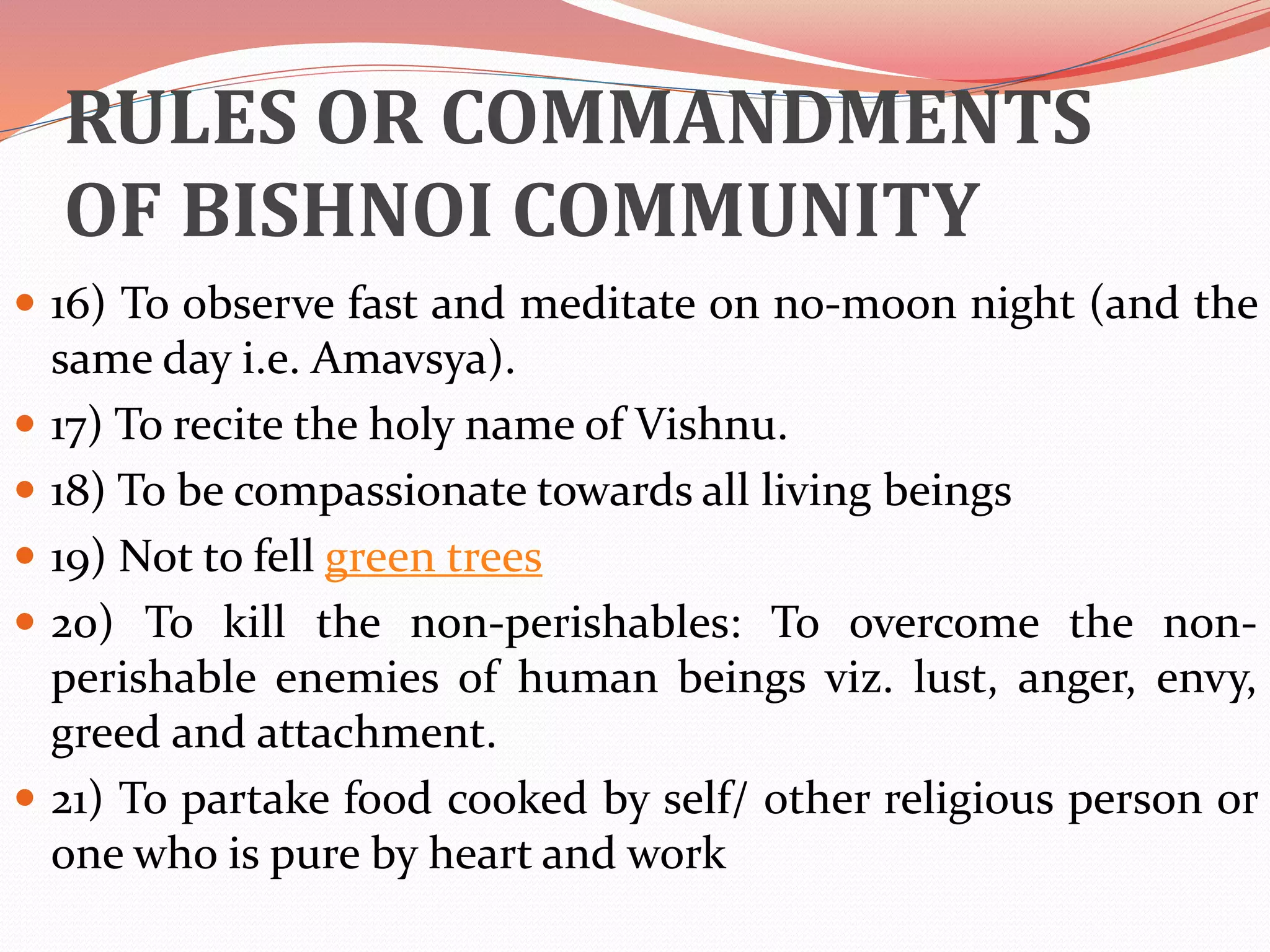 Bishnoi movement ppt | PPTX