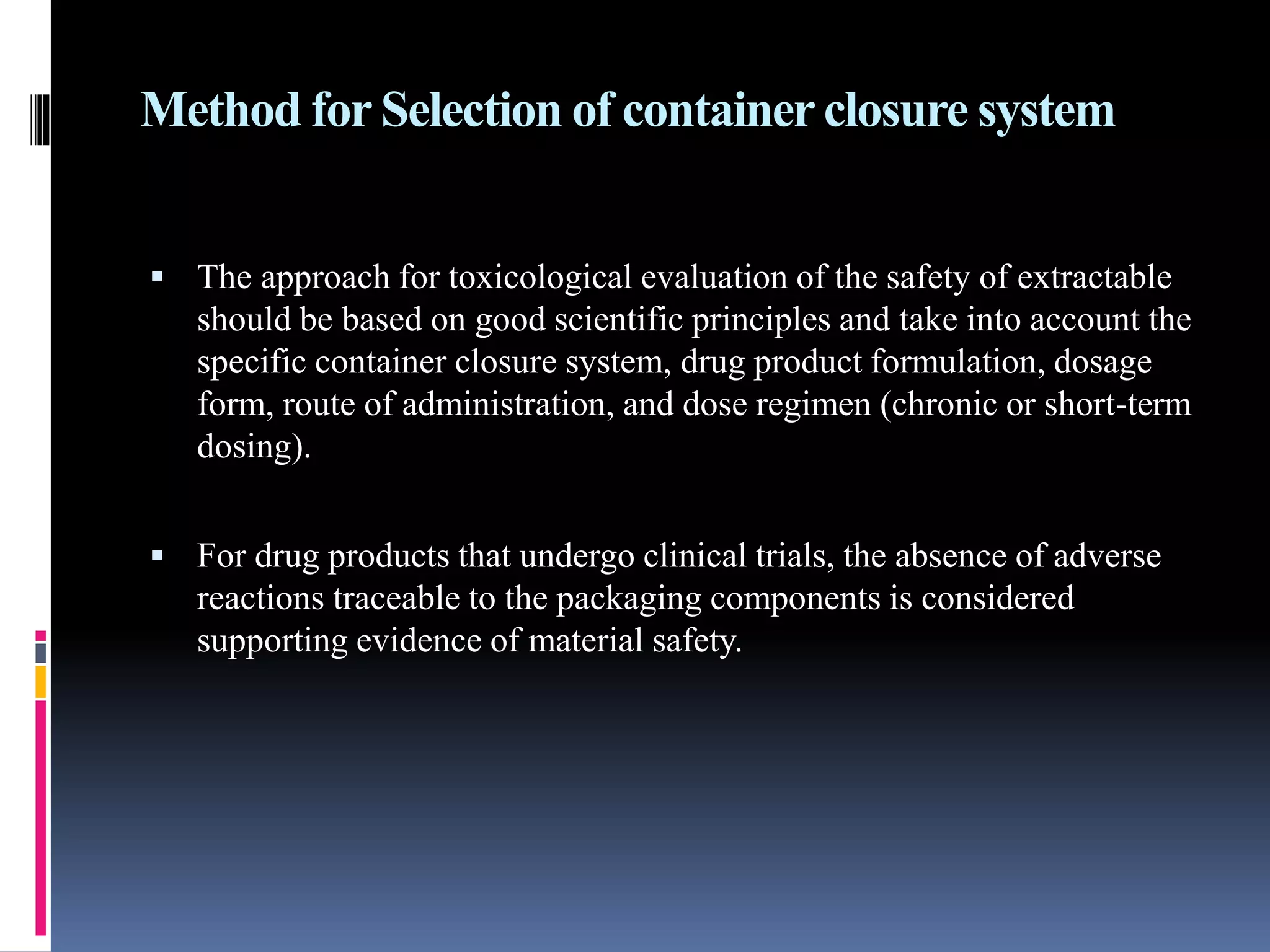 container closure system | PPTX