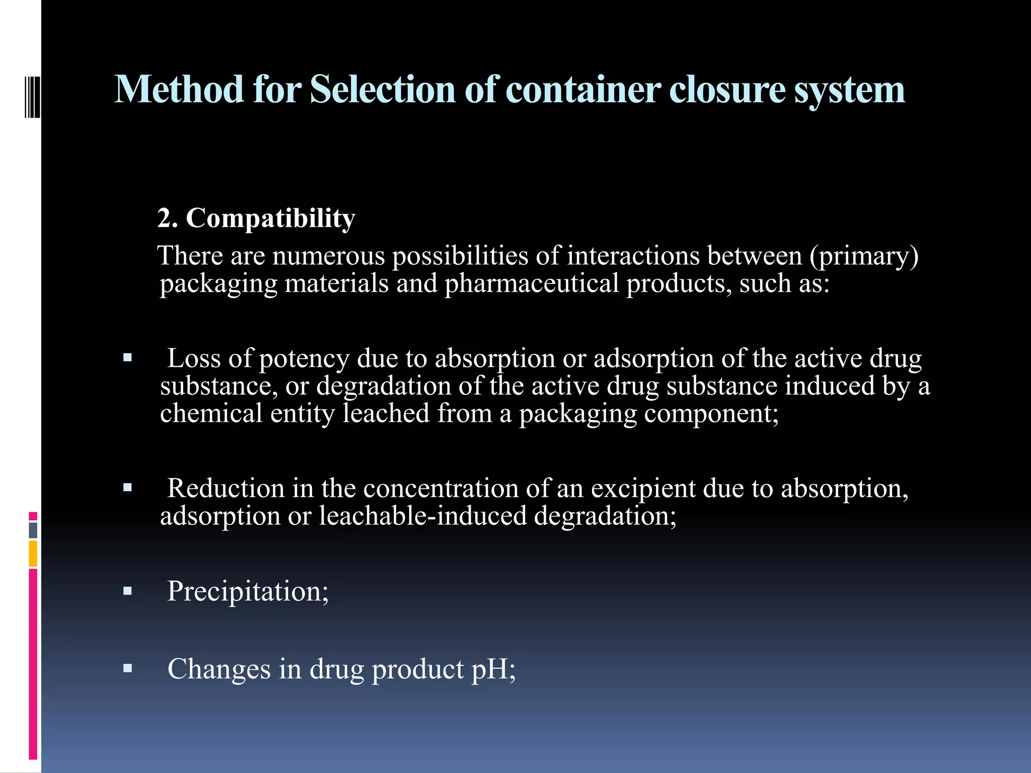 container closure system | PPTX
