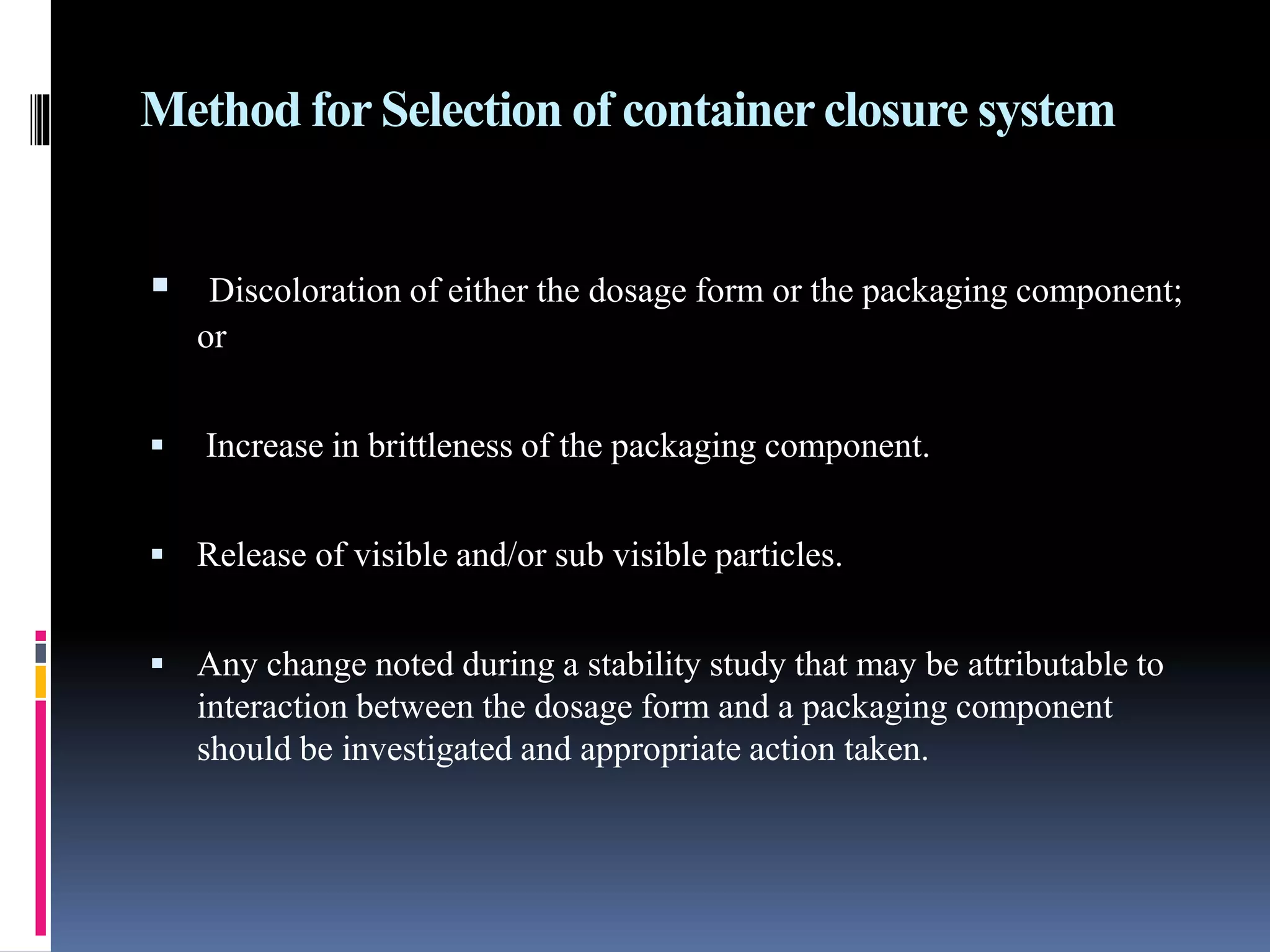 container closure system | PPTX