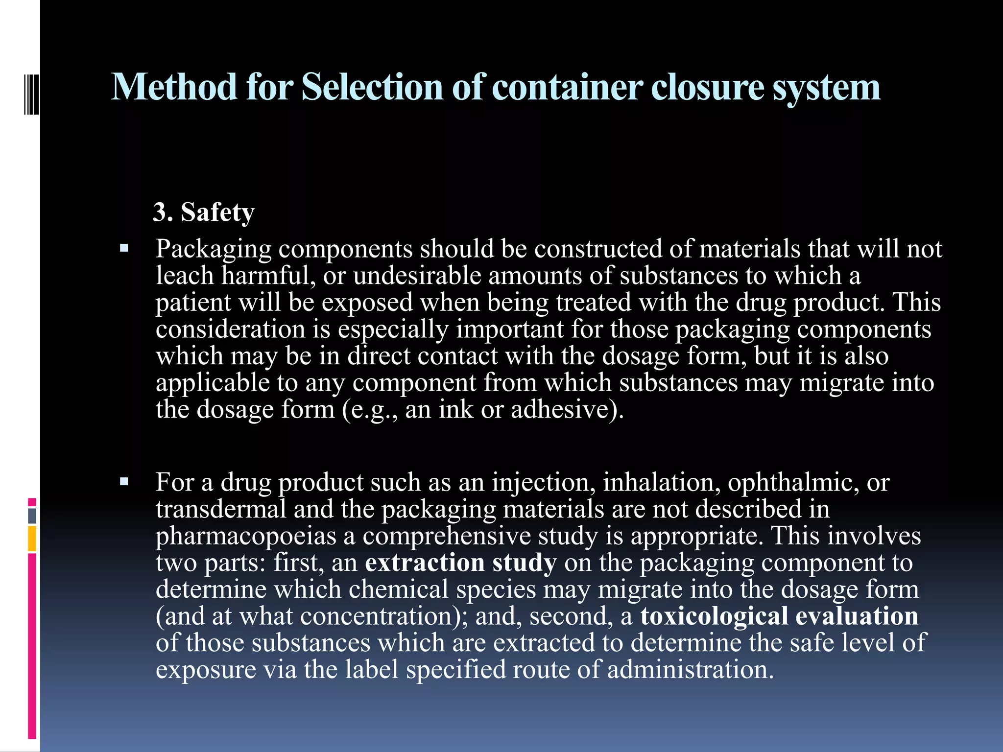 container closure system | PPTX