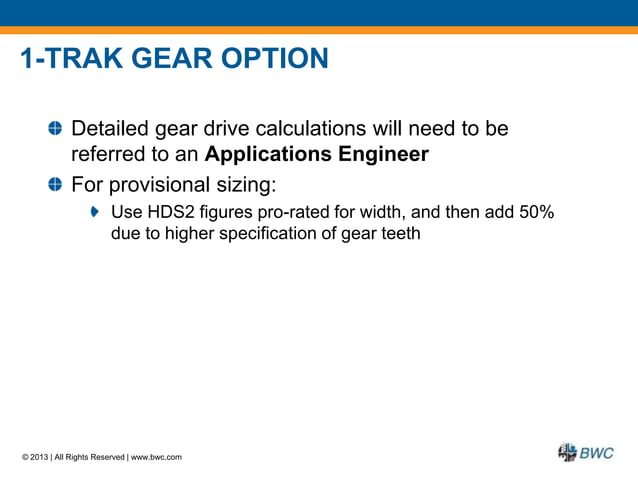 Seamless Rotary Guidance System: Bishop-Wisecarver 1-Trak Part II | PPTX