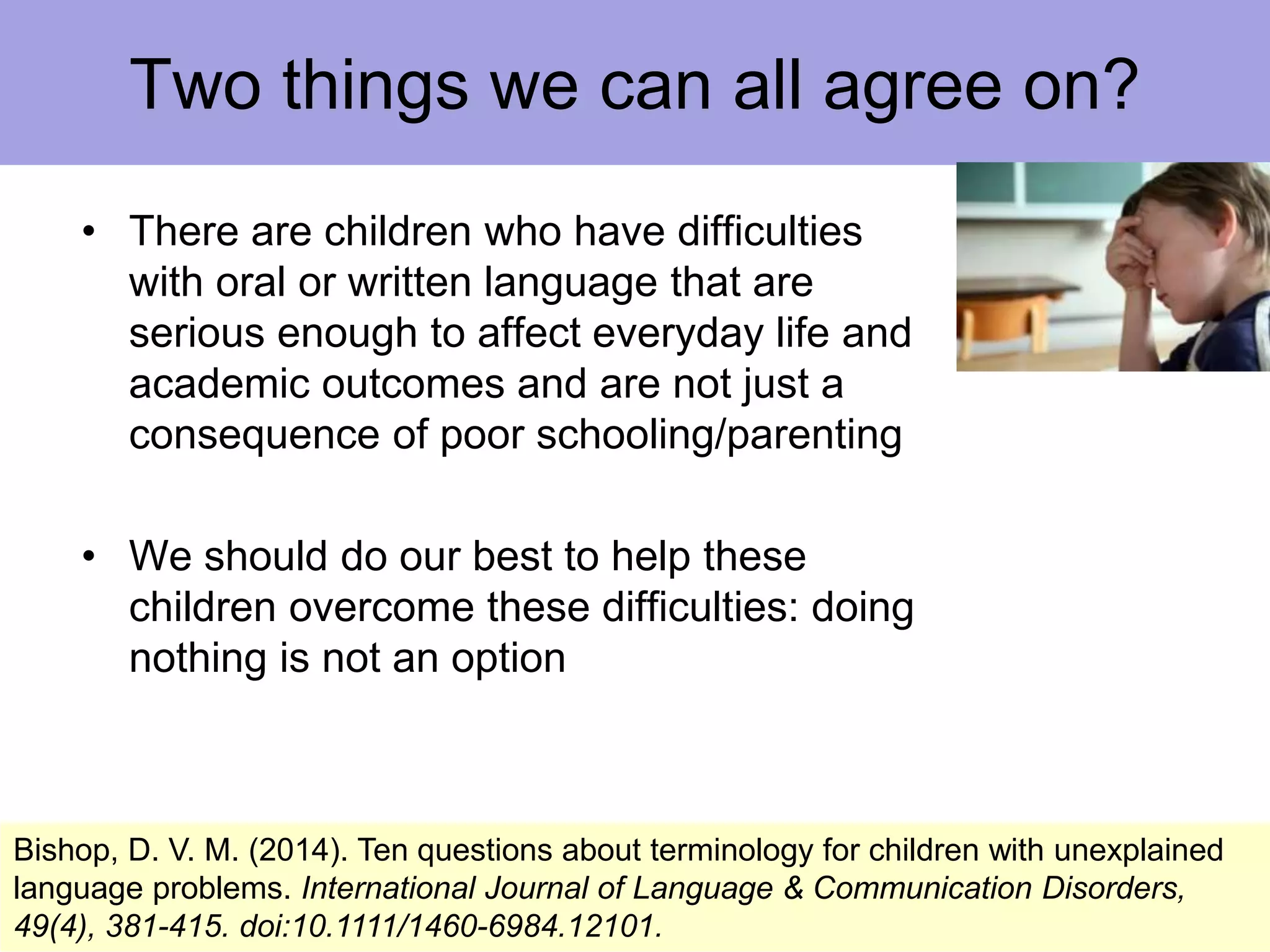 What is Developmental Language Disorder | PPTX