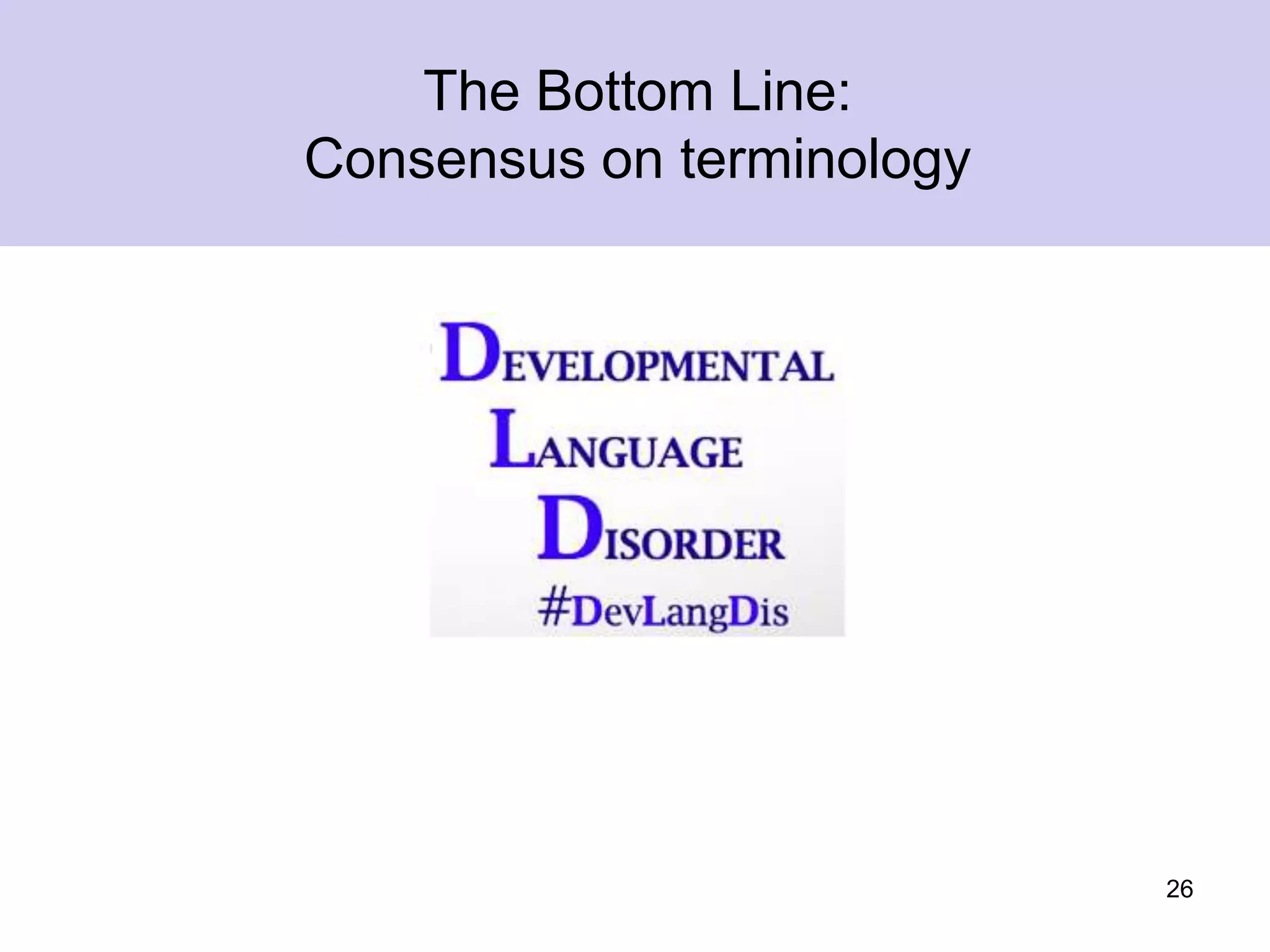 What is Developmental Language Disorder | PPTX