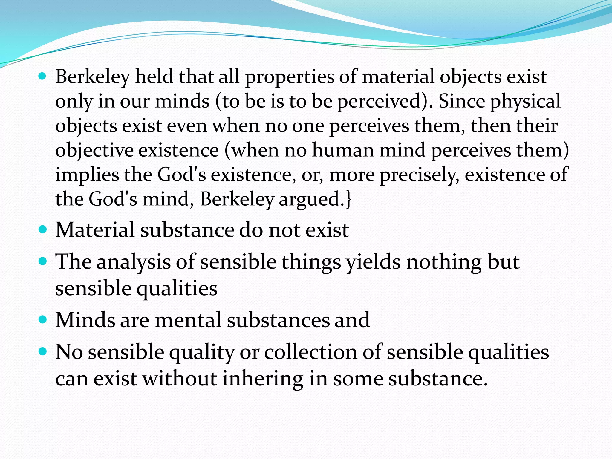 Bishop george berkeley | PPTX
