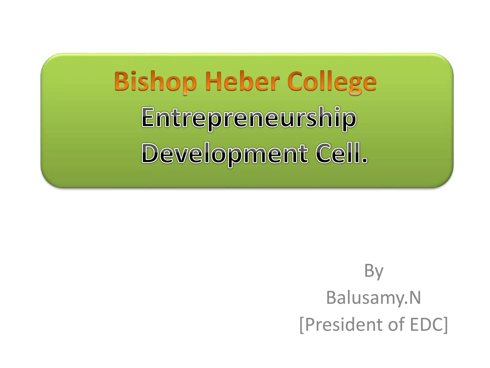Bishop heber college, | PPTX