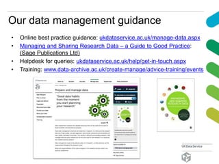 Making Qualitative Data Open - Libby Bishop, UK Data Service | PPT