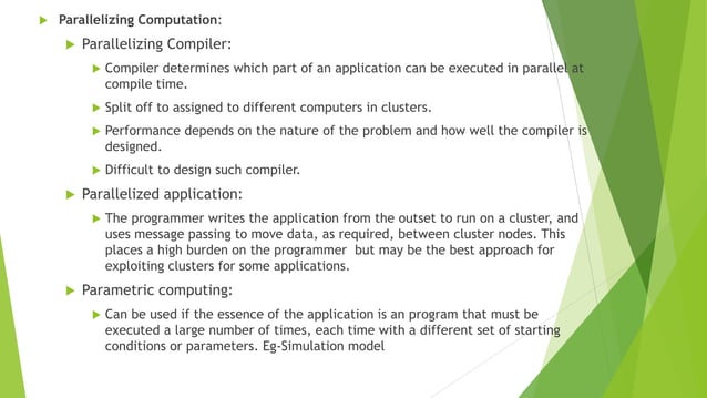 Cluster Computing Ppt