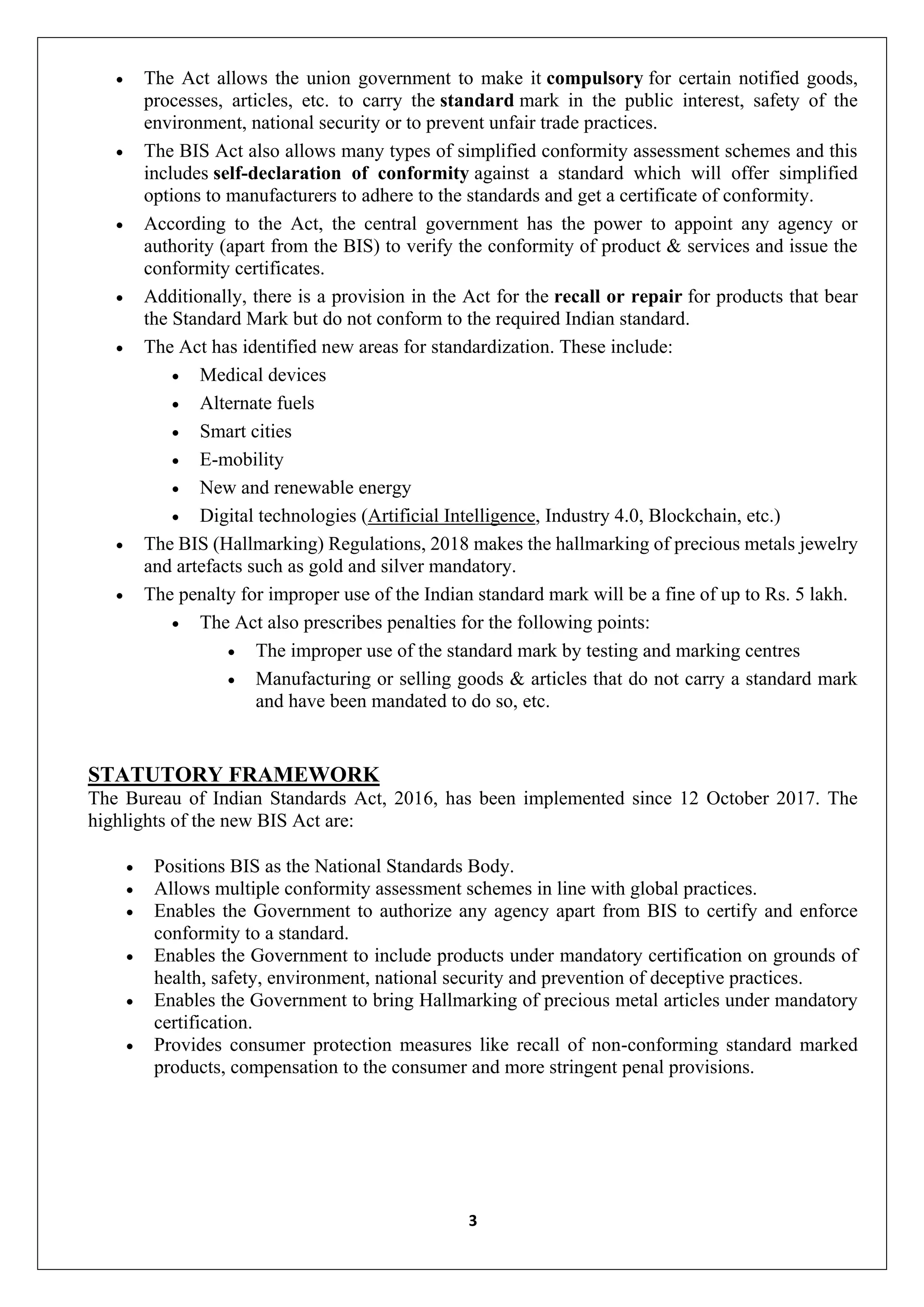 BIS (Bureau of Indian standards ) | PDF