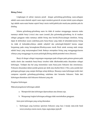 Bising noising | DOC