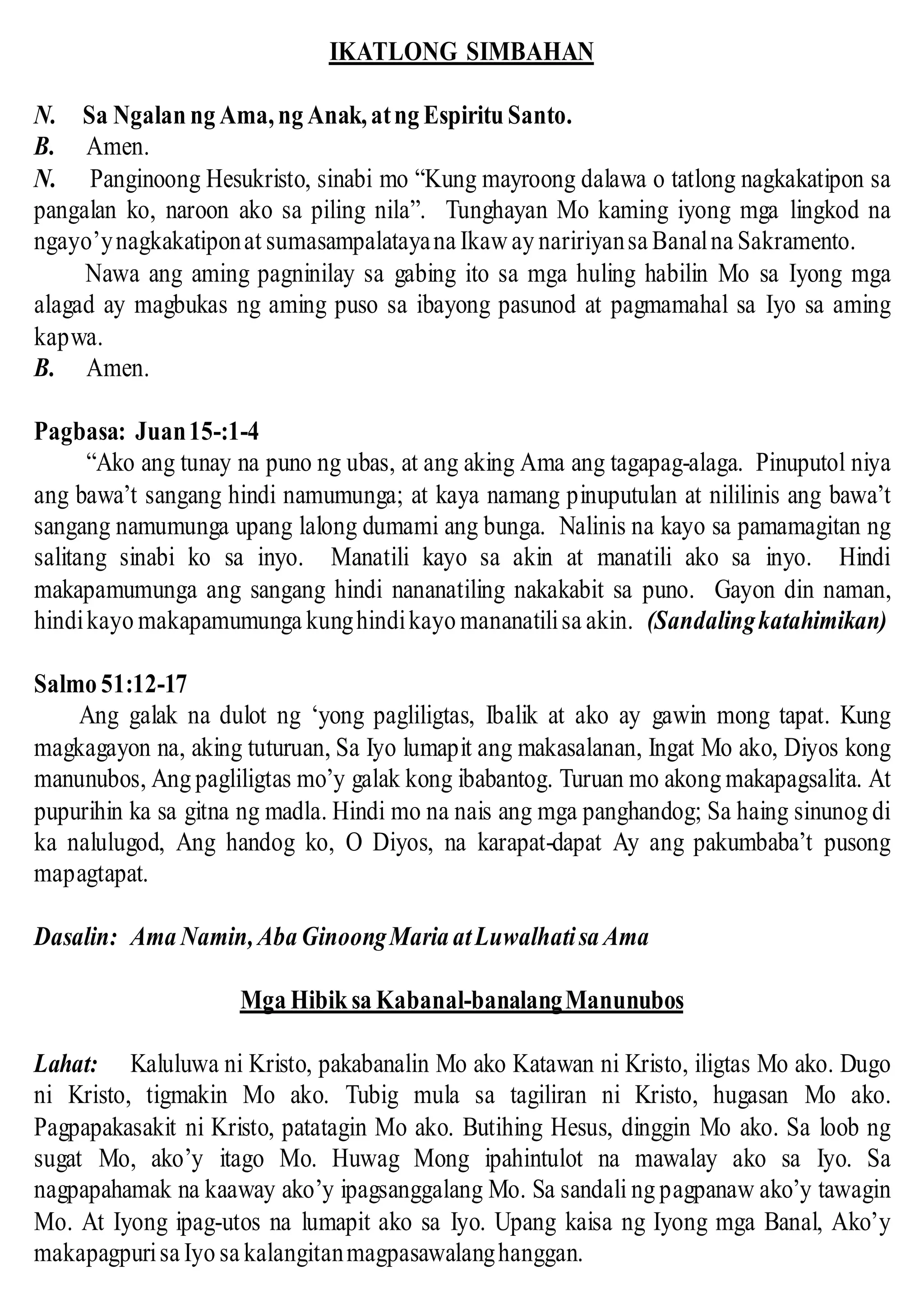 Bisita Iglesya Prayer | PDF