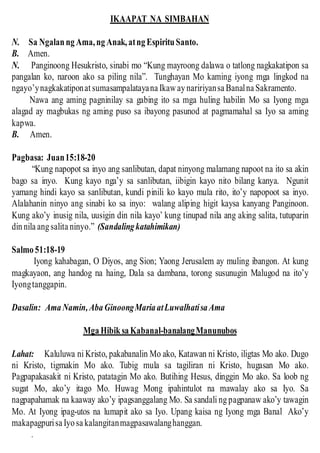 Bisita Iglesya Prayer | PDF