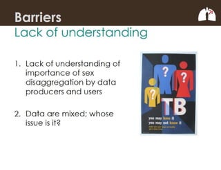 Gender and Tuberculosis Data for Monitoring and Evaluation | PPTX