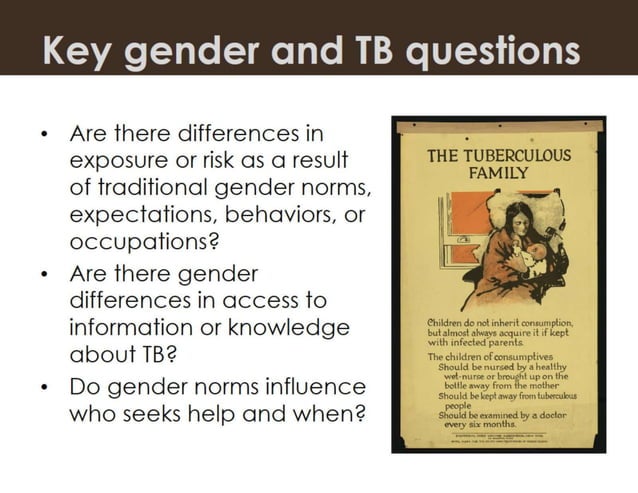 Gender and Tuberculosis Data for Monitoring and Evaluation | PPTX