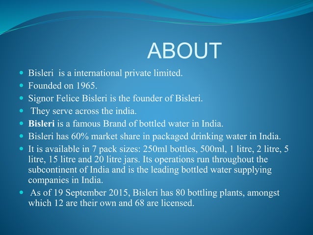 Bisleri | PPTX