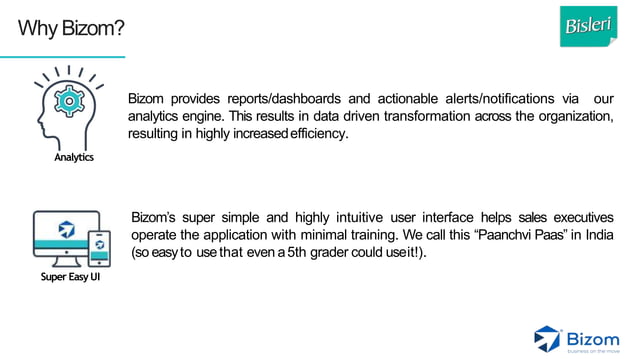 Bizom Customer Case Study- Bisleri | PPTX