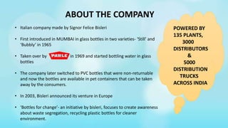 Bisleri marketing management | PPTX