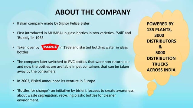 Bisleri marketing management | PPTX