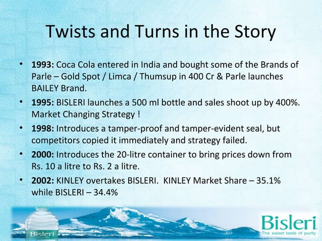 Parle Bisleri Journey of Market Leader | PPT
