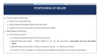 Bisleri strategy | PPTX