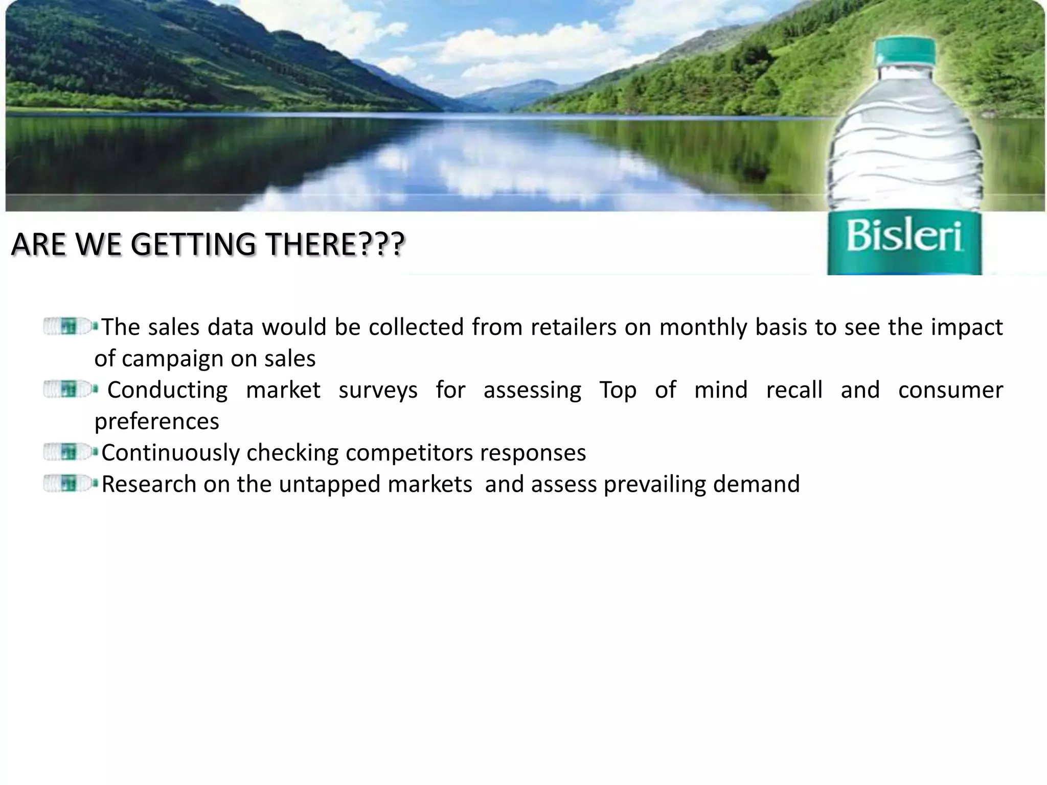 Bisleri way forward using jwt planning cycle by uchit gupta | PPT