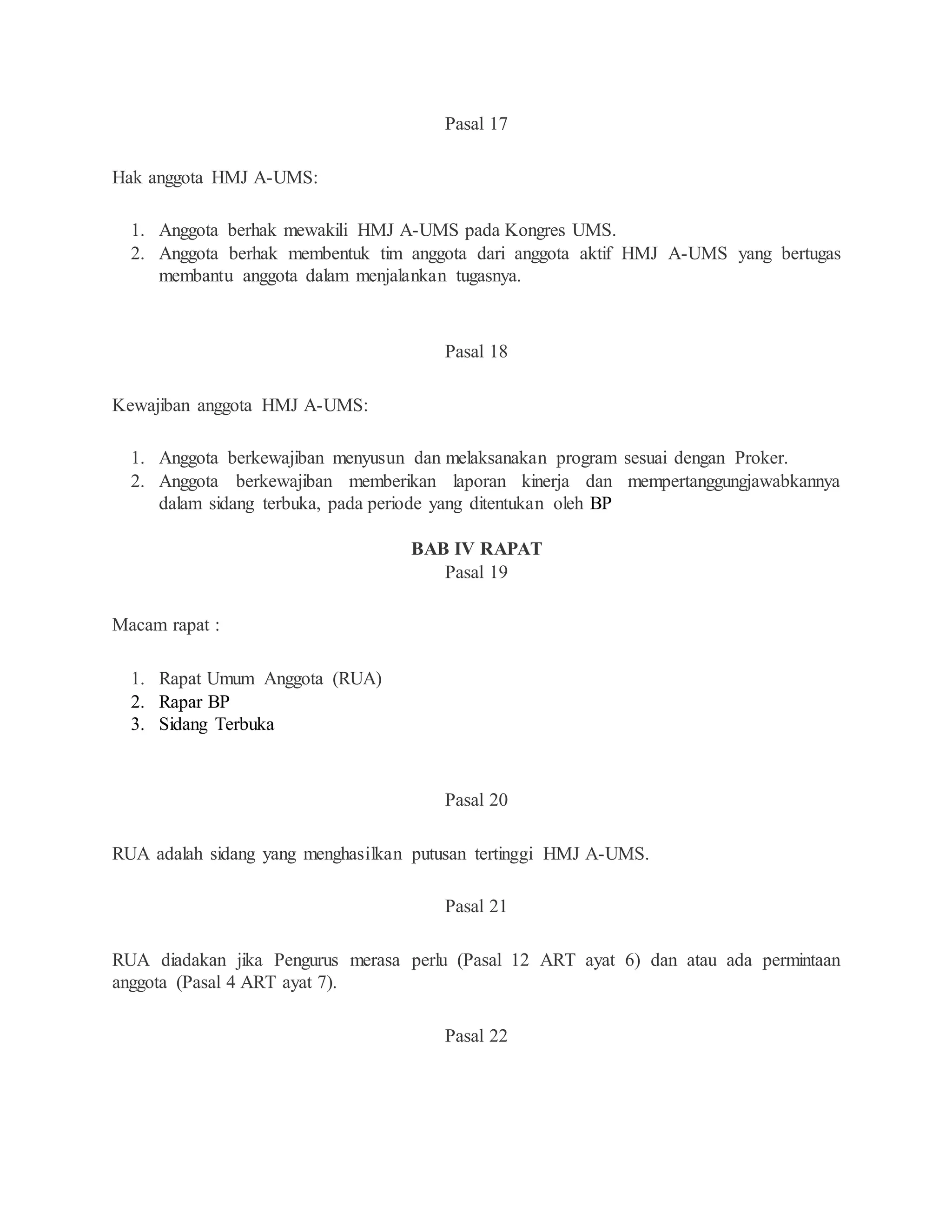 Proker Hima Akuntansi FE Univ. Muhammadiyah surabaya | DOCX
