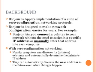 Bonjour protocol | PPT