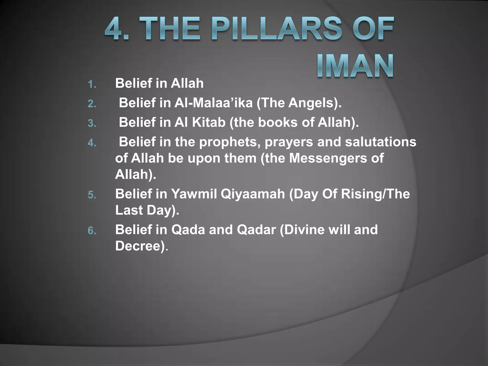 islamic faith ( aqidah islam ) | PPTX