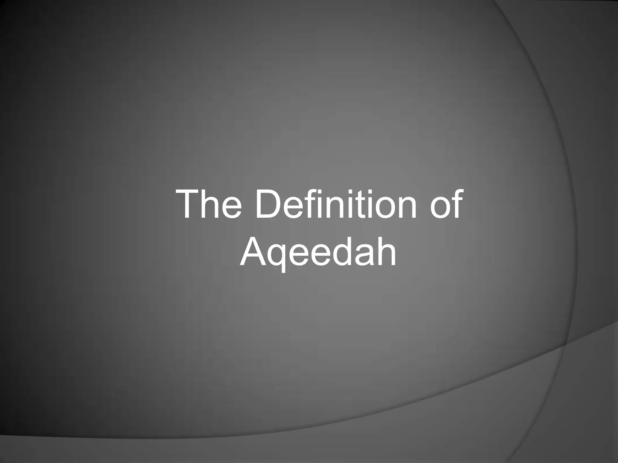 islamic faith ( aqidah islam ) | PPTX