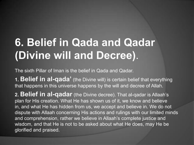 islamic faith ( aqidah islam ) | PPTX | Islam | Religion & Spirituality