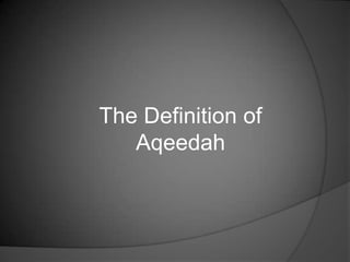 islamic faith ( aqidah islam ) | PPTX