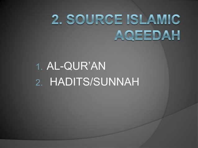 islamic faith ( aqidah islam ) | PPTX | Islam | Religion & Spirituality