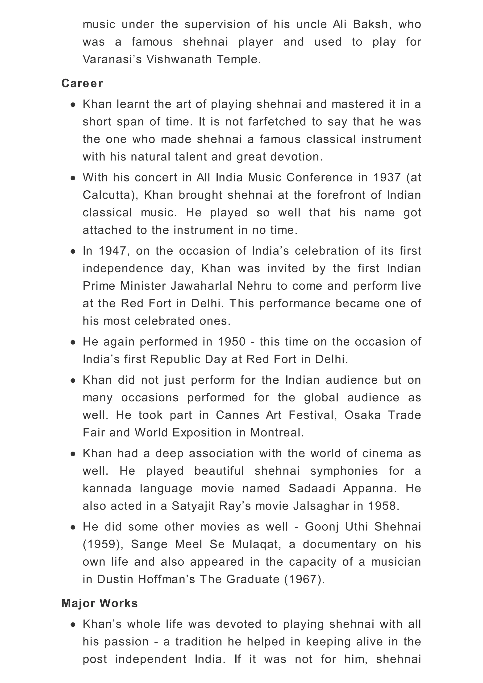 Bismillah khan | PDF