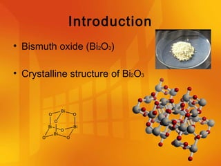 Bismuth oxide | PPT